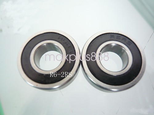 (10 PCS) R6-2RS (3/8" x 7/8" x 9/3") Metal Rubber Sealed Ball Bearing ...