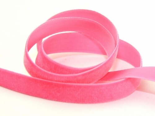 Berisfords Velvet Ribbon Mini Roll 9421 Shocking Pink - 5cm - per 5 ...
