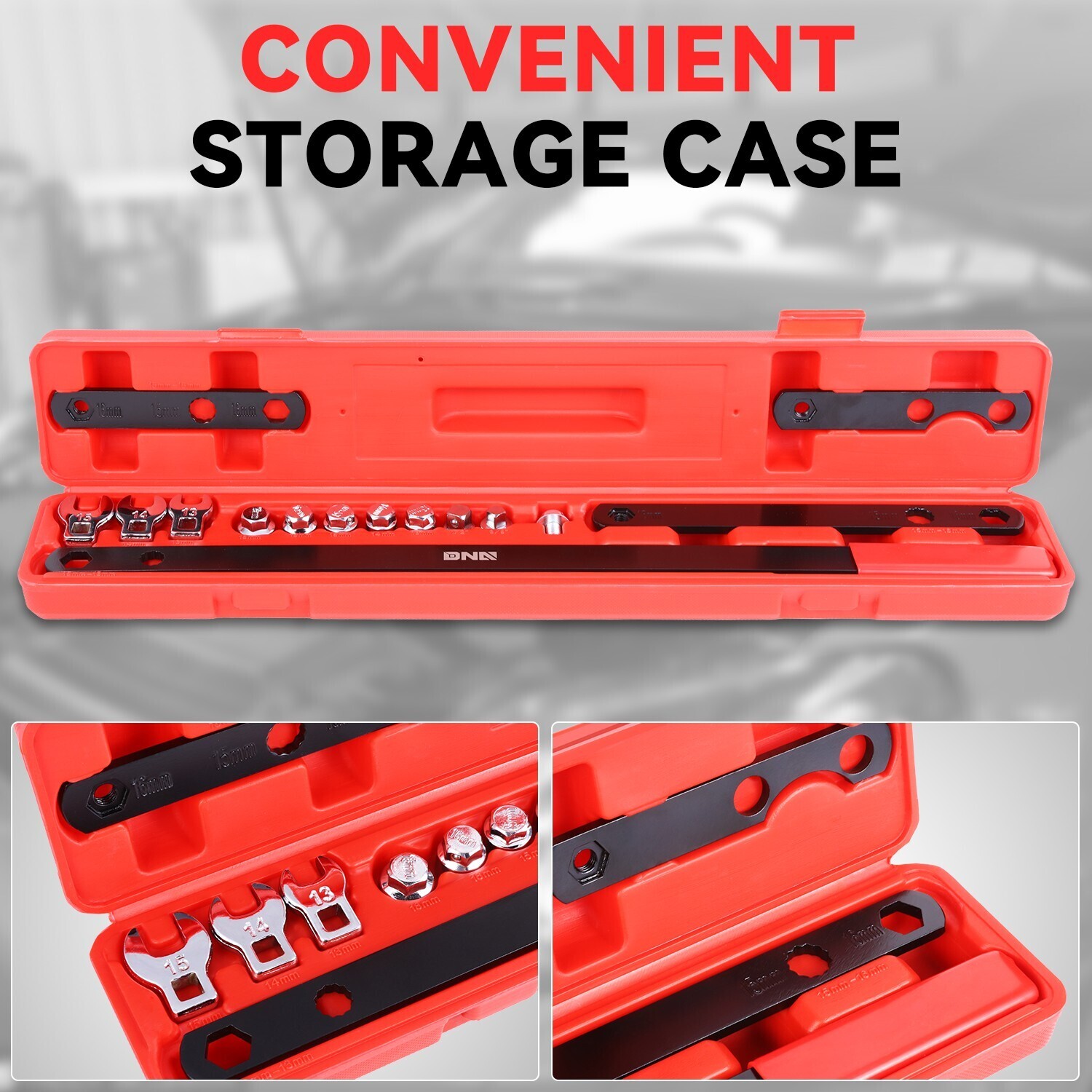 [16Pcs] 3/8" Pulley Wrench Installation Removal Serpentine Belt Tool ...