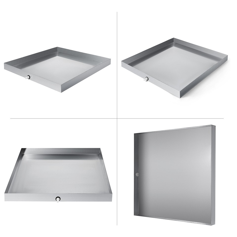 25/30/32 in Washing Machine Pan Under Washer Tray Drip Drain Stainless ...