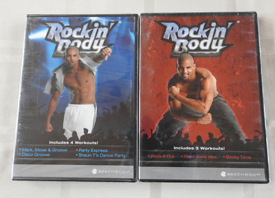 Beachbody Rockin' Body w/Shaun T (2) DVD Set (7) Workouts ABS, Rock it ...