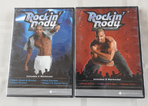 Beachbody Rockin' Body w/Shaun T (2) DVD Set (7) Workouts ABS, Rock it ...