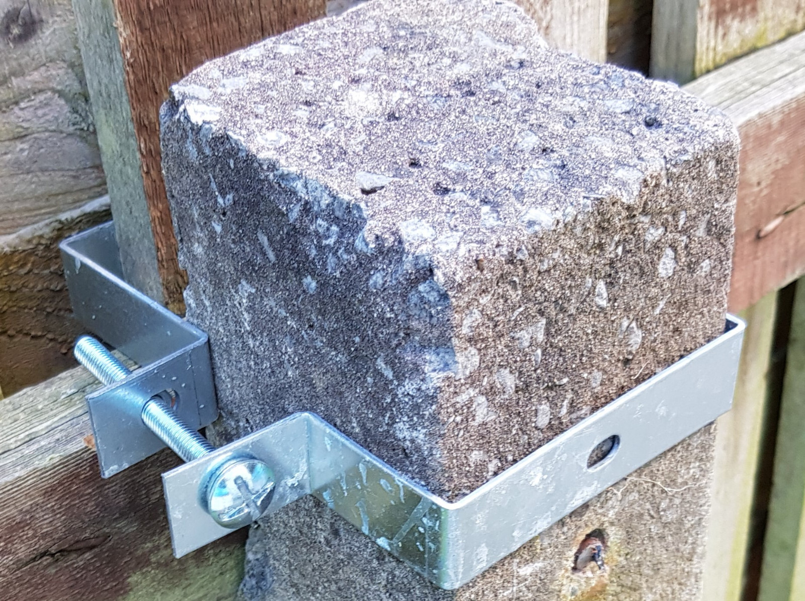 Fix a Wood Post to a Concrete Post - Various Sizes Available Inc All ...