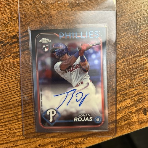 2024 topps chrome update auto johan rojas #ac-jro | eBay