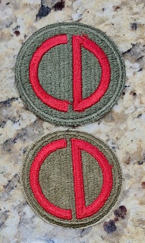 WWII 85th Infantry Division Patch Variations - Double Border & Standard ...