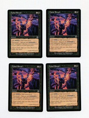 4 x Cabal Ritual Torment Magic the Gathering e | eBay