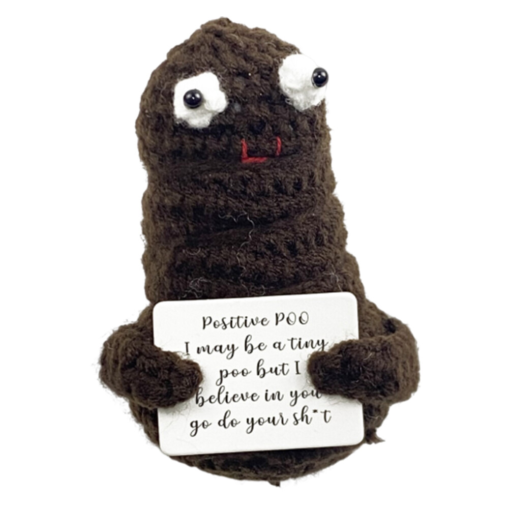 Funny Positive Dolls with Card Knitted Hug Pocket Toys Gifts for ...