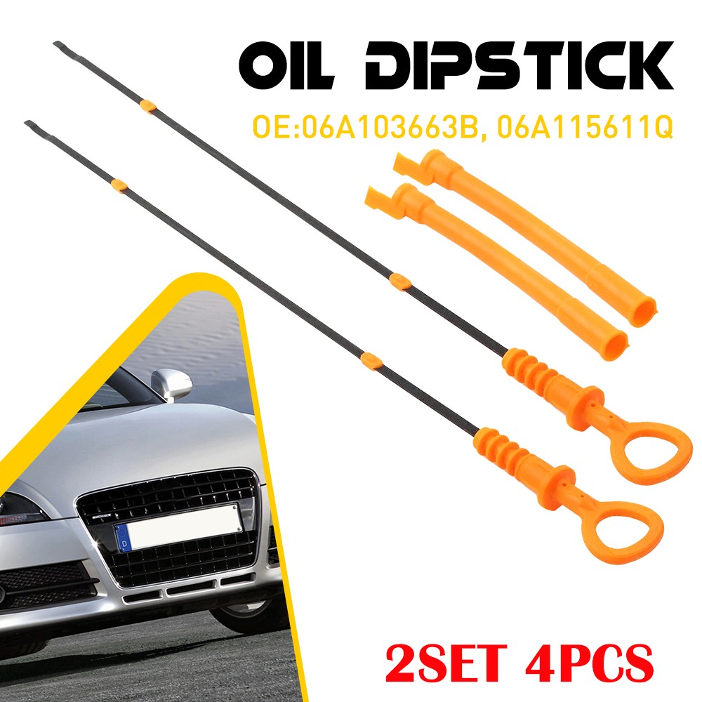 4X Oil Dipstick Oil Dip Stick Tube For 2004-2006 Audi TT Quattro 1.8L ...