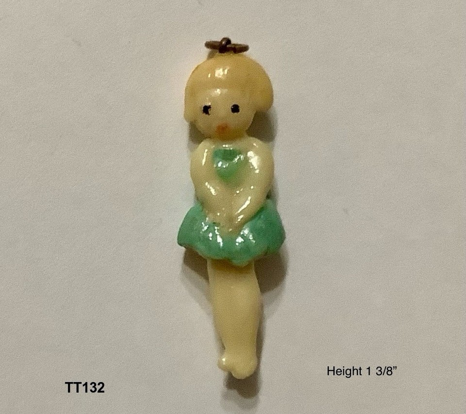 Little Shy Girl Dance Ballet Japan Celluloid Charm Cracker Jack Prize ...