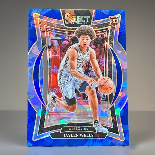Jaylen Wells Rookie Card Blue Ice Prizm Concourse 2024-25 Panini Select ...
