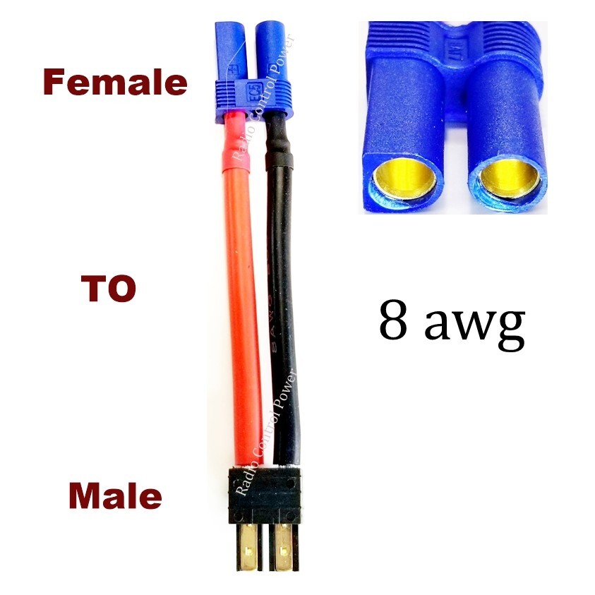 RCP Adapters EC5/IC5 to Fits TRX Wire Adapters 8 or 10 awg Wire | eBay