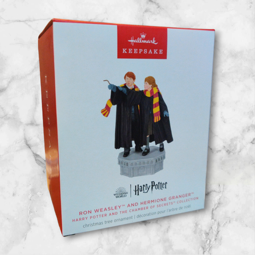Hallmark Harry Potter Ron and Hermione Story Teller Ornament | eBay