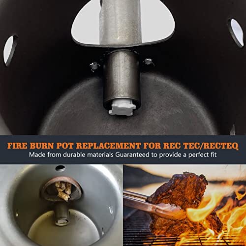 Fire Burn Pot Replacement Parts for Rec Tec/Recteq Wood Pellet Grill ...