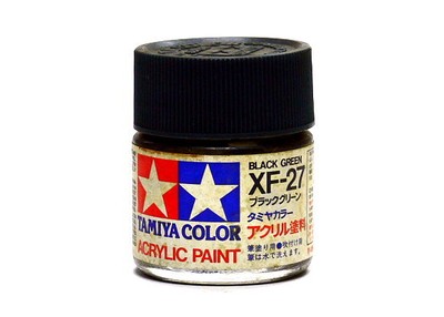 TAMIYA Model Color Acrylic Paint XF-27 Black Green Net 23ml 81327 | eBay