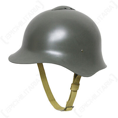 WW2 Russian M36 Helm - Soviet Steel Kaska Pot with Leather Liner Repro ...