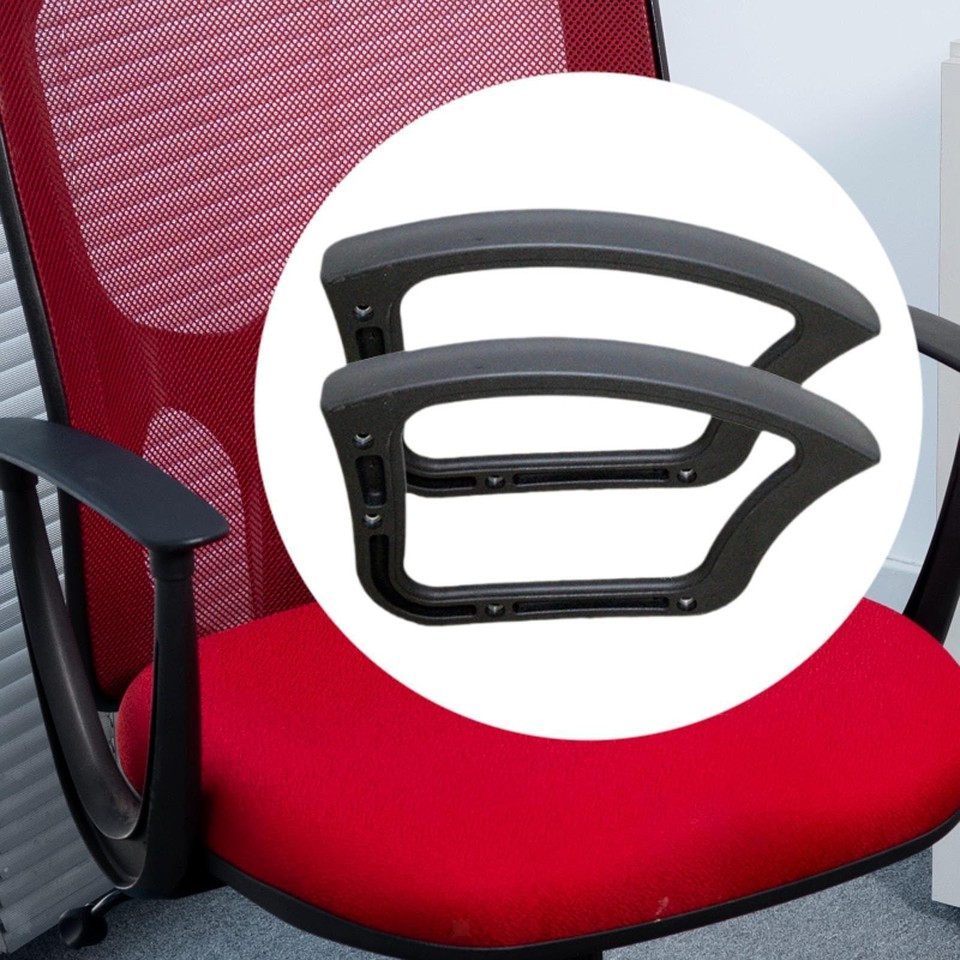 2x Chair Armrest Rings Arm Rests for Computer Chair Swivel Lifting ...