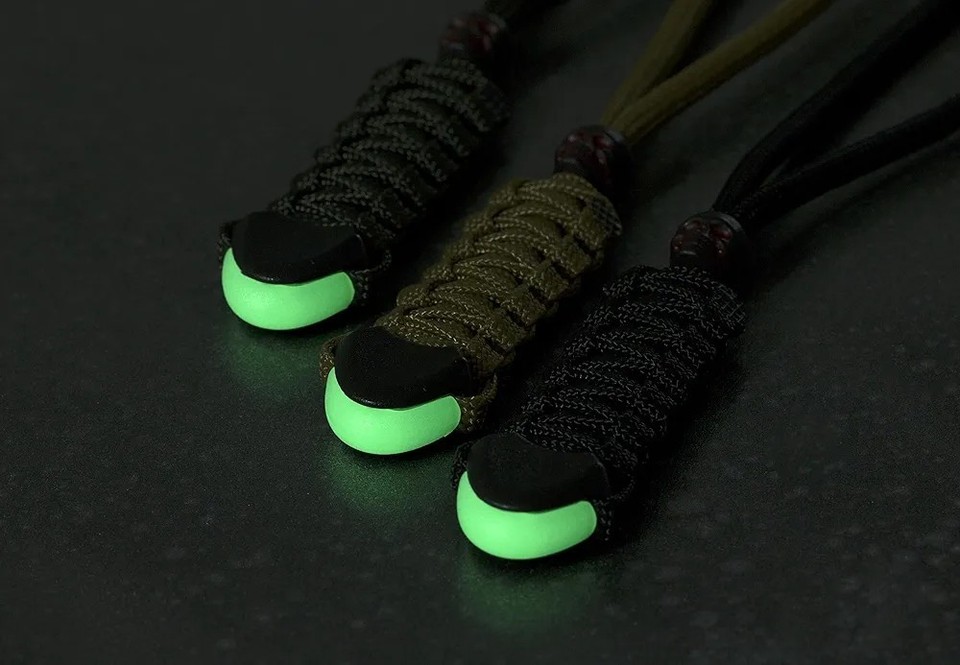 (3) US Made Paracord Knife / Gear Lanyards Glow in The Dark! For Keys ...
