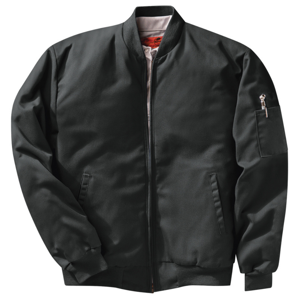 RK Men's Black Perma-Lined Team Jacket Warm Quilted Work Coat Utility ...