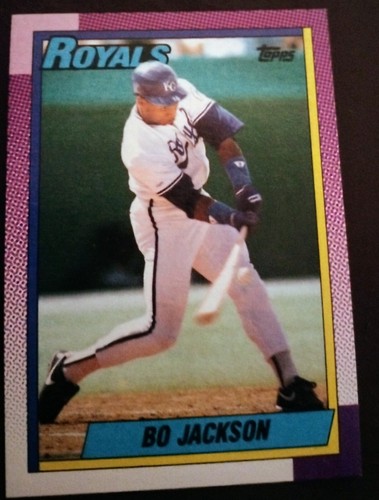 1990 Topps BO JACKSON #300 Kansas City Royals AUBURN TIGERS ⚾ FREE ...