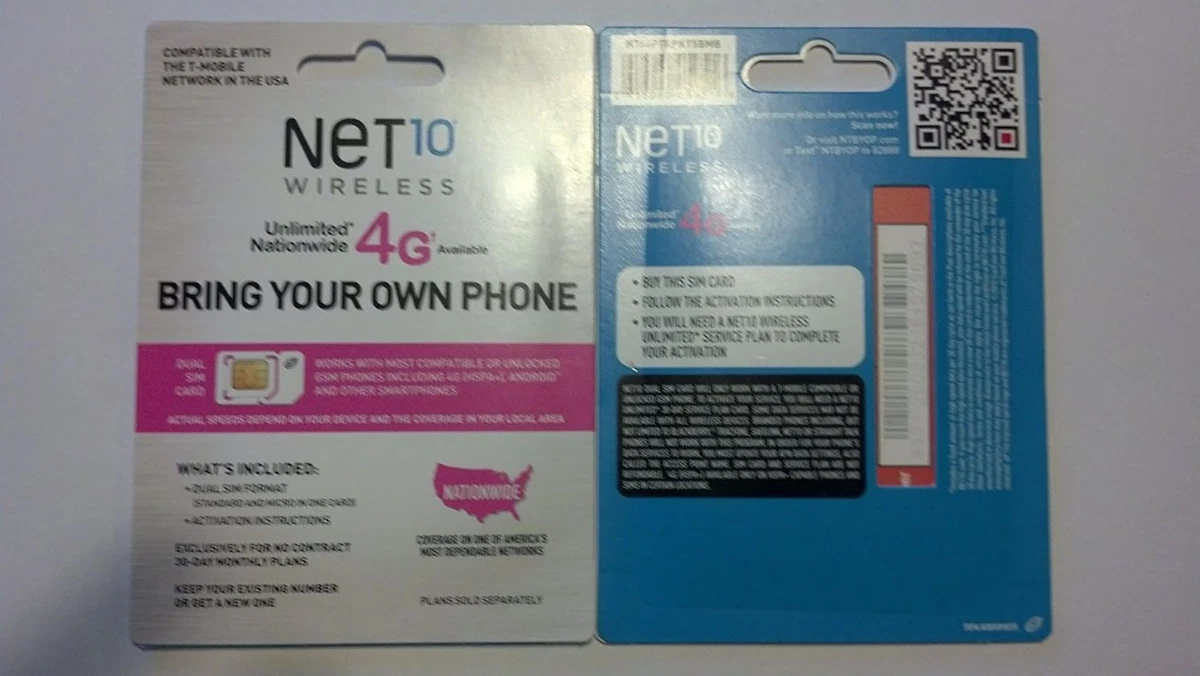 Net10 Sim Card 4g