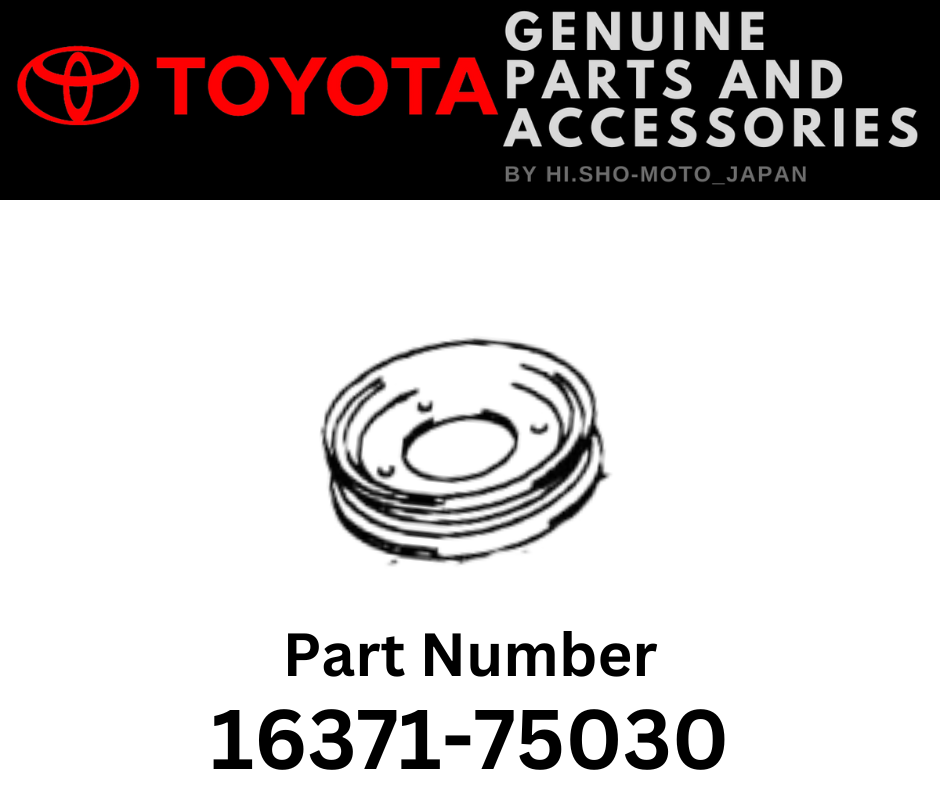 Toyota 1637175030 Genuine OEM Factory Original Pulley for sale online ...