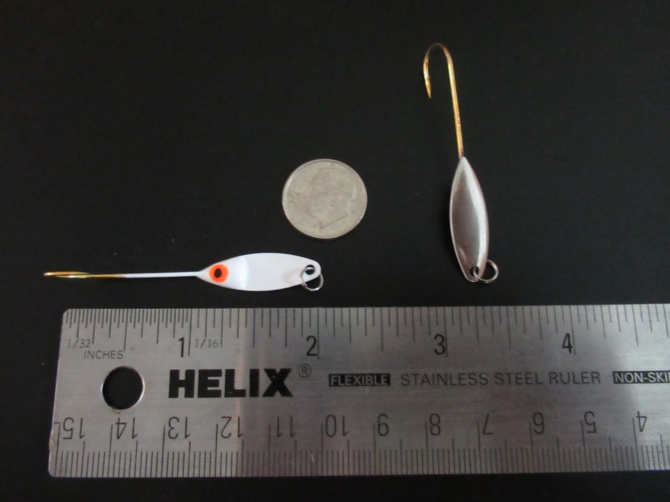 SHAD GRABBERS FLUTTER SPOON WILLOW LEAF SZ 1 BLADE CHOOSE COLOR / QTY ...