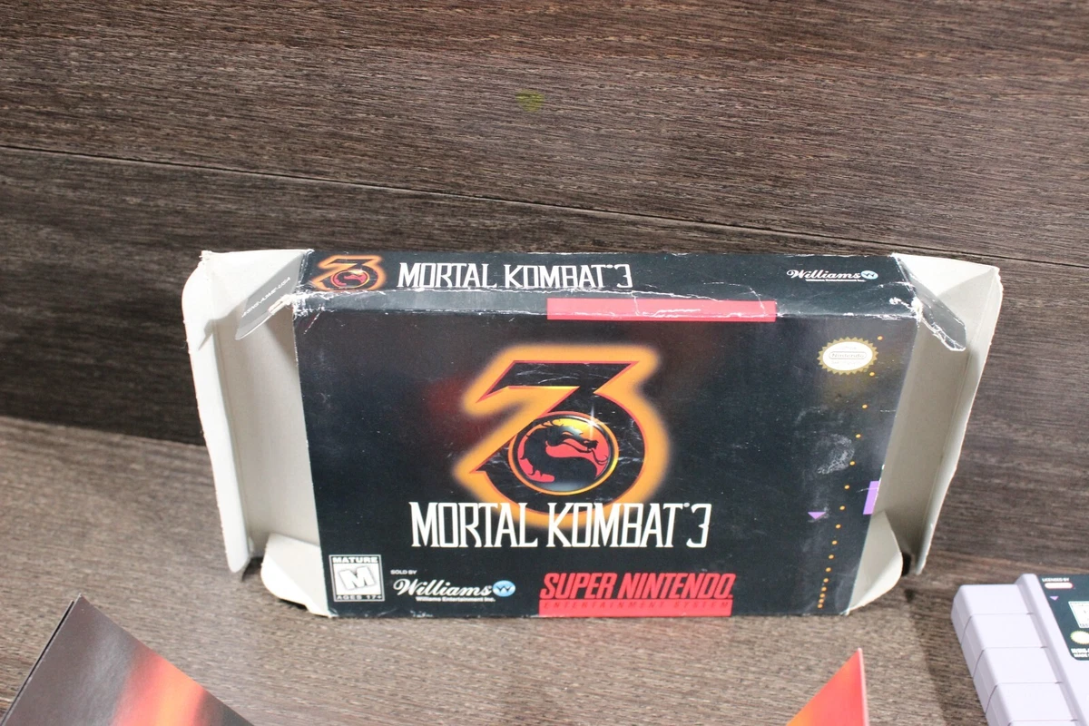 Mortal Kombat 3 Snes Box