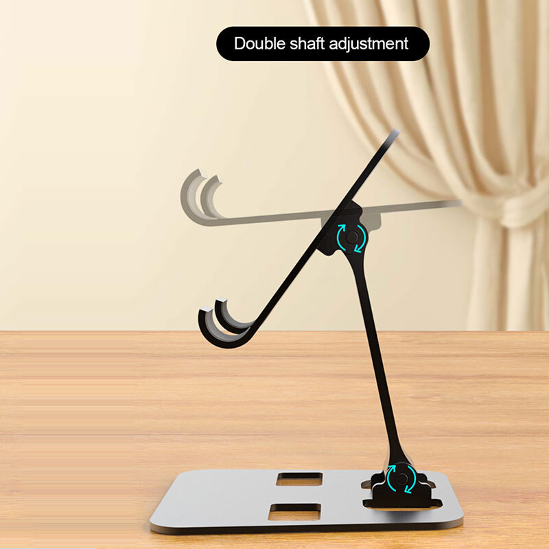 Universal Metal Desk Tabletop Phone iPad Tablet Stand Holder Foldable ...