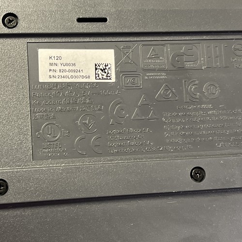 Logitech - K120 Full-size Wired Membrane Keyboard for PC with Spill ...