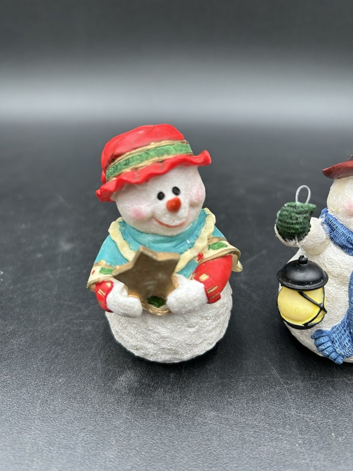 Snowman Nativity Igloo 8 Pieces Christmas Decor Resin Advent | eBay