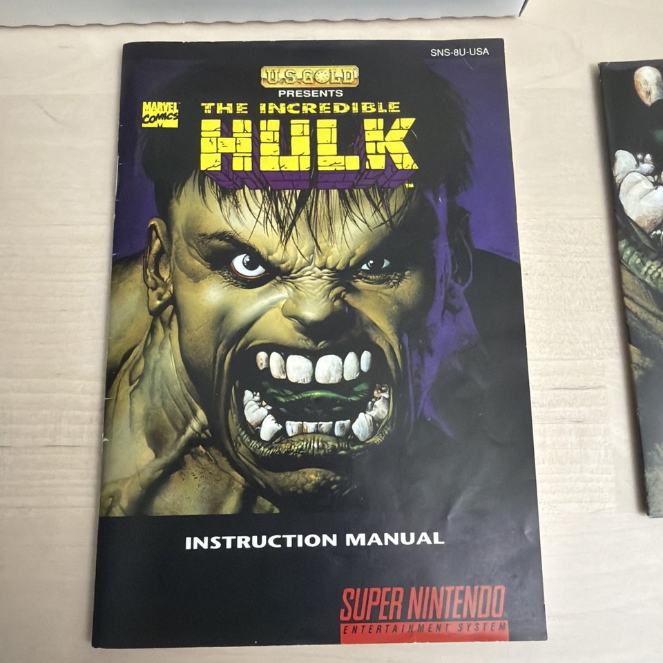 The Incredible Hulk (Super Nintendo Entertainment System, 1994) CIB ...
