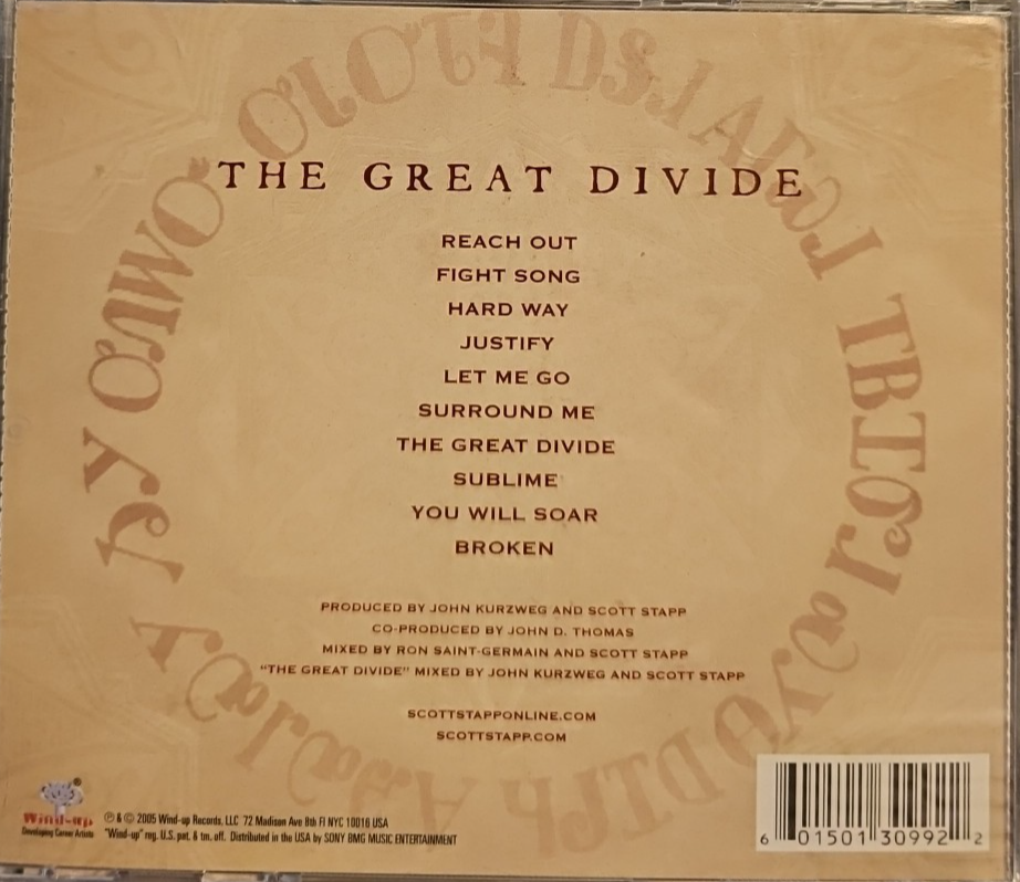 Scott Stapp "The Great Divide" CD - #2 - of Creed | eBay