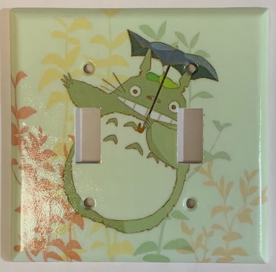 Totoro green Light Switch Outlet Toggle Rocker Wall Cover Plate Home ...