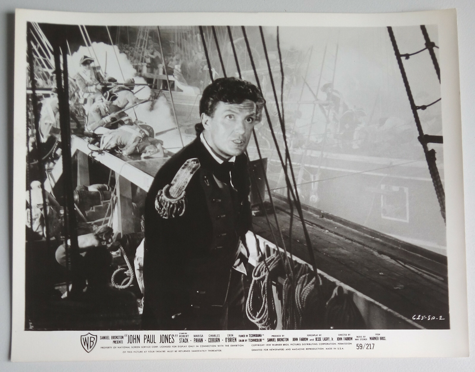 @Col John Paul Jones ’59 ROBERT STACK SEA BATTLE SHIPS | eBay
