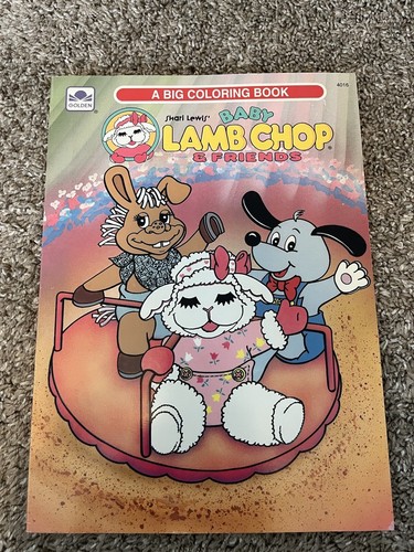 Vtg Golden Book Shari Lewis' Baby Lamb Chop & Friends Coloring Book ...