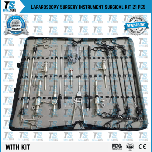Laparoscopy Surgery Instrument Surgical Kit 21 PCs German High Quality ...