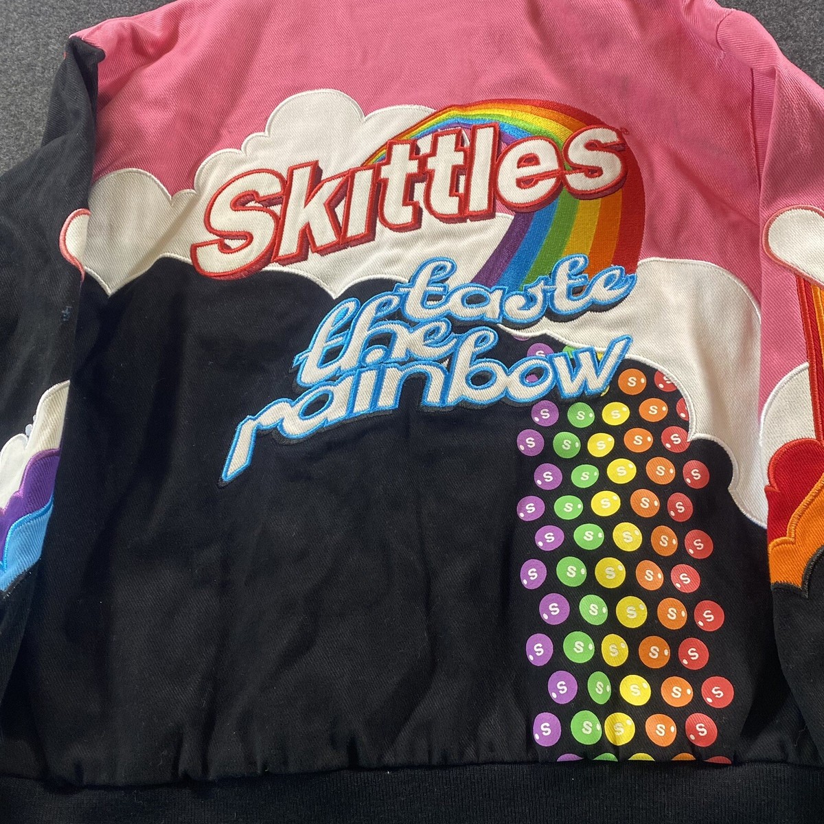 Skittles Nascar Jacket Vintage LIKE NEW! Ken Schrader #36 M&Ms Candy