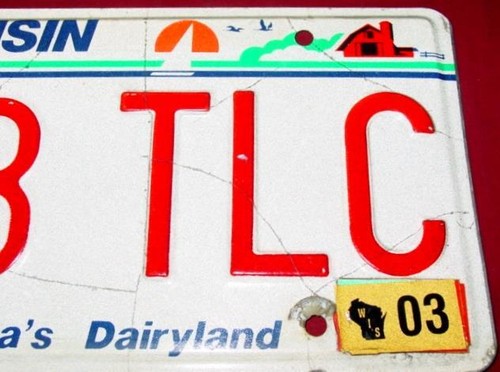 Vintage 1988 Wisconsin TCB TLC Elvis Presley Personalized License Plate ...