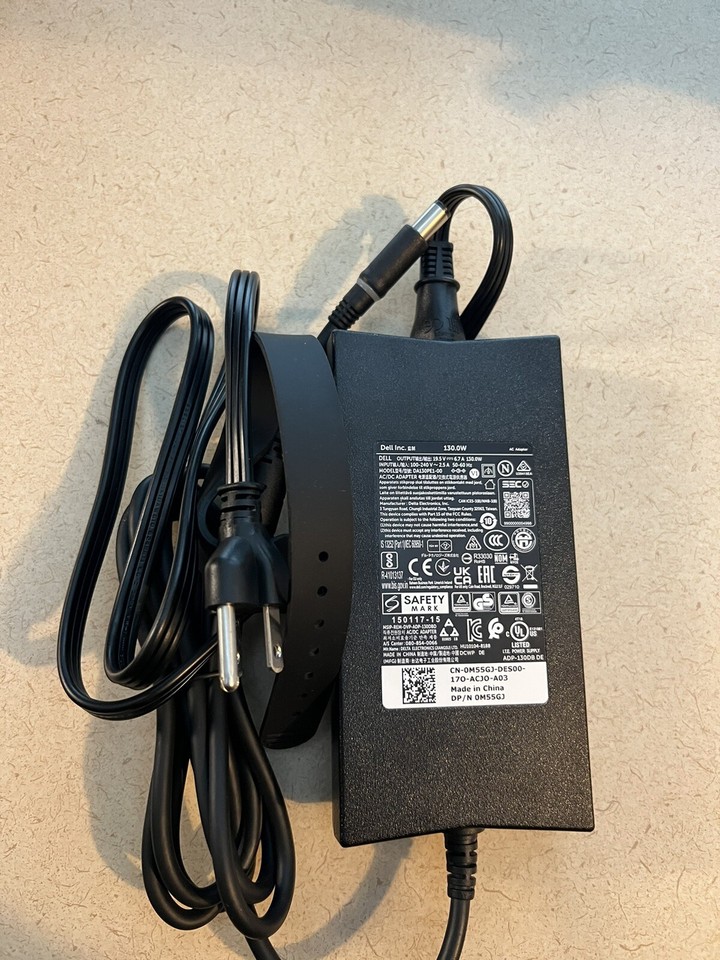 Dell Original AC/DC Adapter 19.5VLaptop Power Charger Plug Model ...