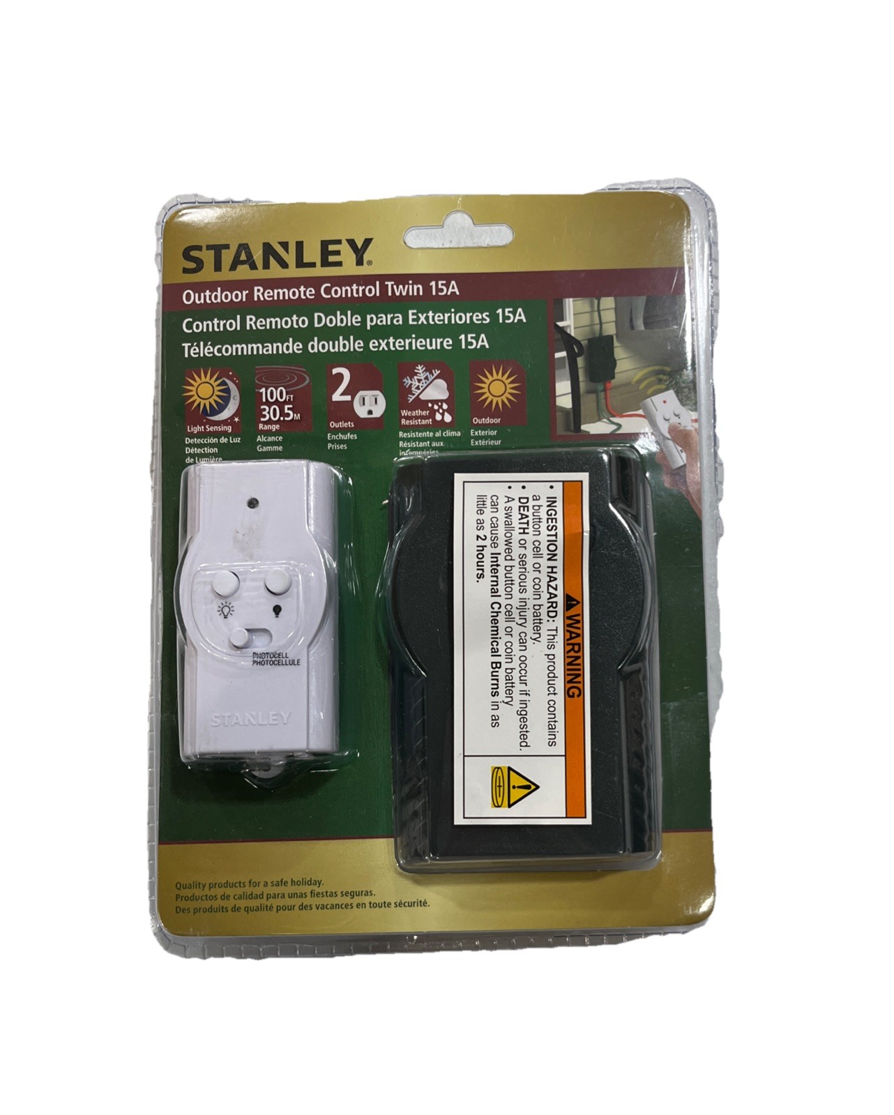 STANLEY Outdoor Remote Control Twin 15A | eBay