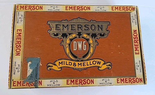 Emerson Cigar Box 1950s Tax Stamp Vintage Diplomat Ohio | eBay