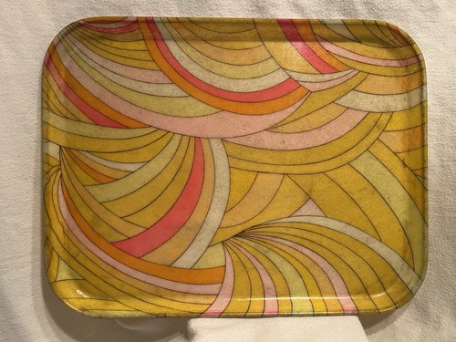 1960s GROOVY SiLite Neon Fiberglass Serving Tray, Vintage Hippie ...