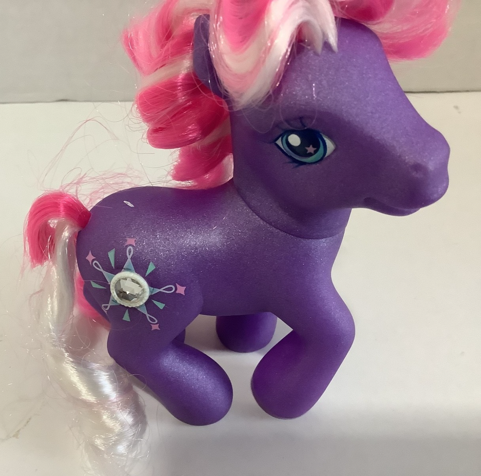 My Little Pony G3 JEWEL PONY STAR DASHER Stunning Purple | eBay