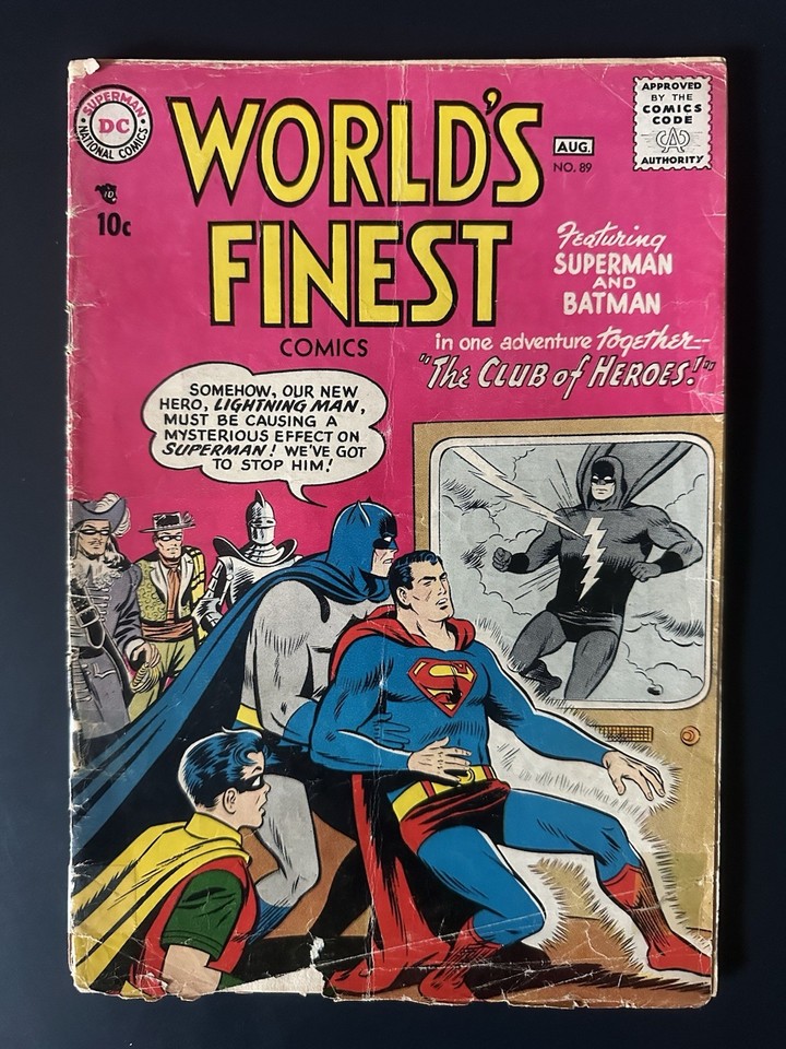 World's Finest Comics #87 AND #89 DC 1957 Silver Age Superman, Batman ...