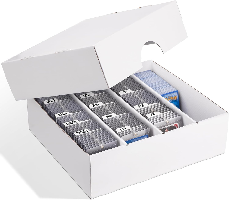 Trading Card Storage Box - Waterproof Organizer for TCG, MTG, Sports ...