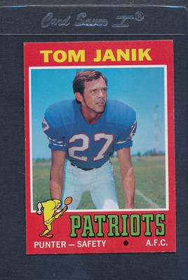 1971 Topps #082 Tom Janik Patriots EX/MT *1130 | eBay