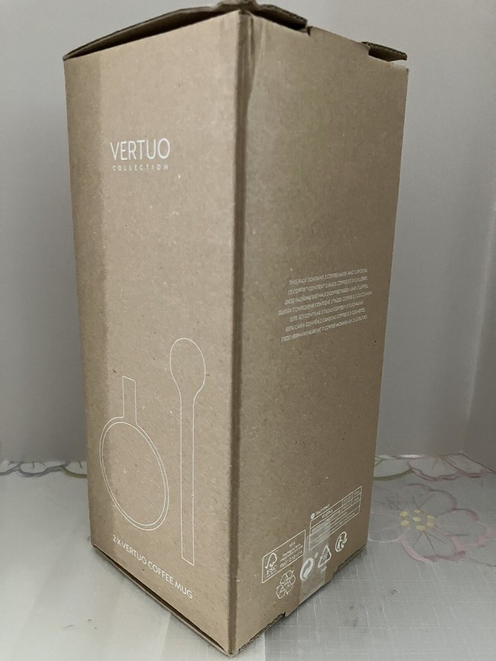 Nespresso Vertuo Duo Mug Set 2 Glass Cups And 2 Spoons Konstantin Grcic
