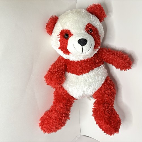 Red White Panda Bear Plush 13” Stuffed Animal Toy Soft Calplush 2015 | eBay