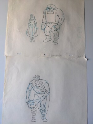 VINTAGE HE-MAN ANIMATION CELS ART FILMATION STUDIOS ART DRAWING 80s ...