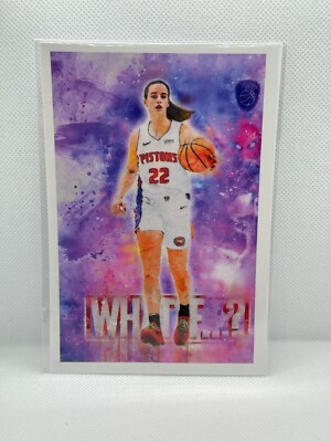 Caitlin Clark NBA What If 4x6 Art Photo Print John Rudolph Signed | eBay
